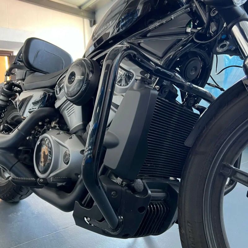 HOGWORKZ エンジンガード クラッシュバー ブラック スポーツスターS、ナイトスター |ハーレーパーツ専門店 HDパーツ