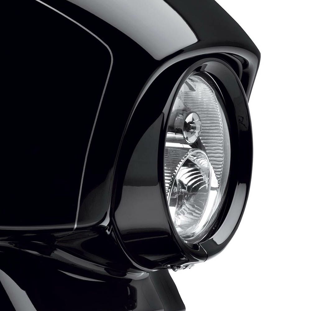 ハーレー、ツアラー用ヘッドライト・トリムリング、バイザー