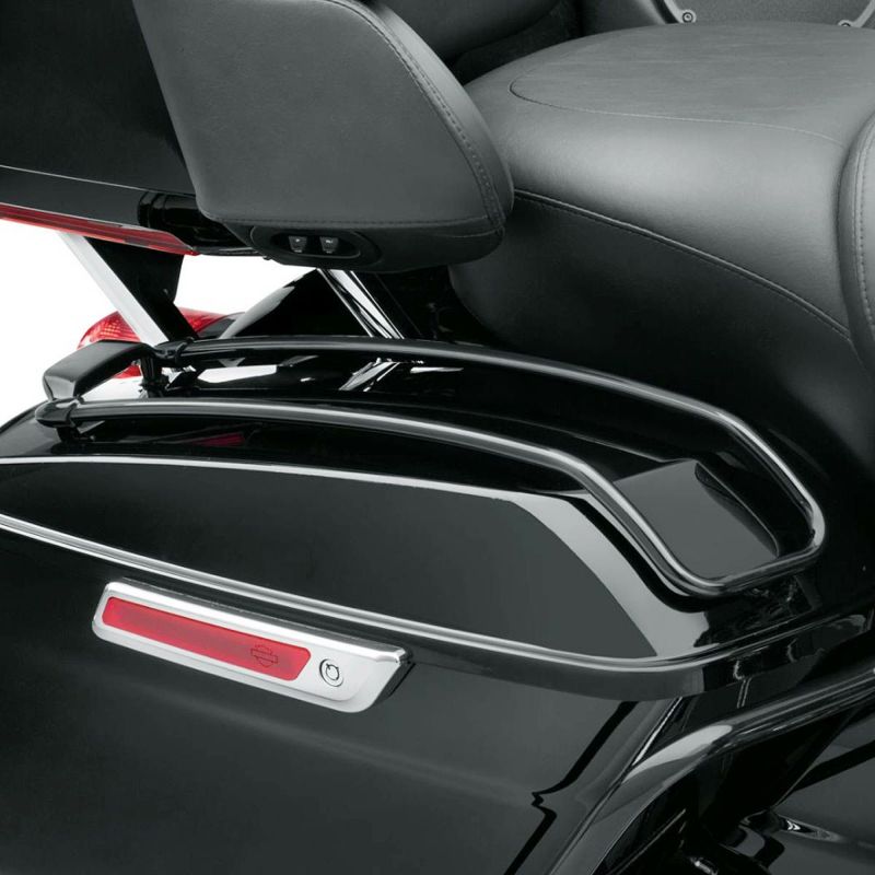 エアウイング･サドルバッグ･リッドレールキット ブラック ハーレー、ツーリングモデル用 |ハーレーパーツ専門店 HDパーツ