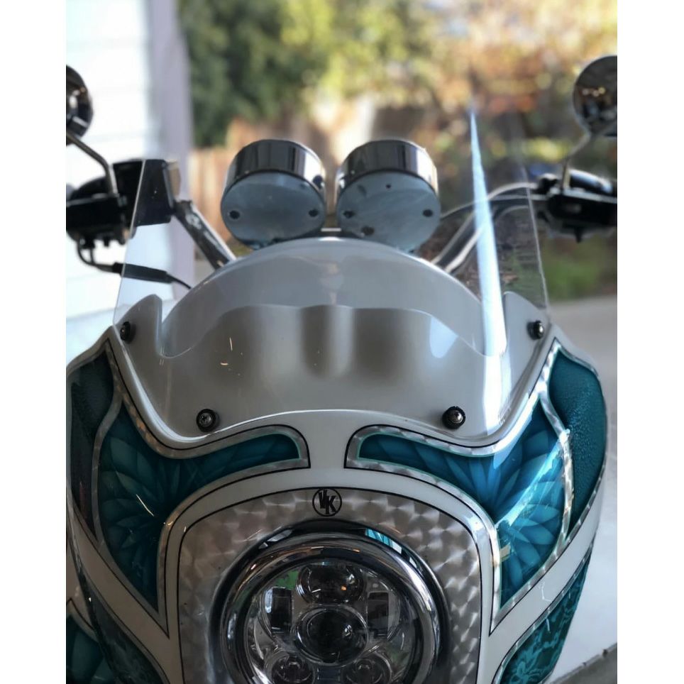 スポーツスター用メーターブラケット、バイザー