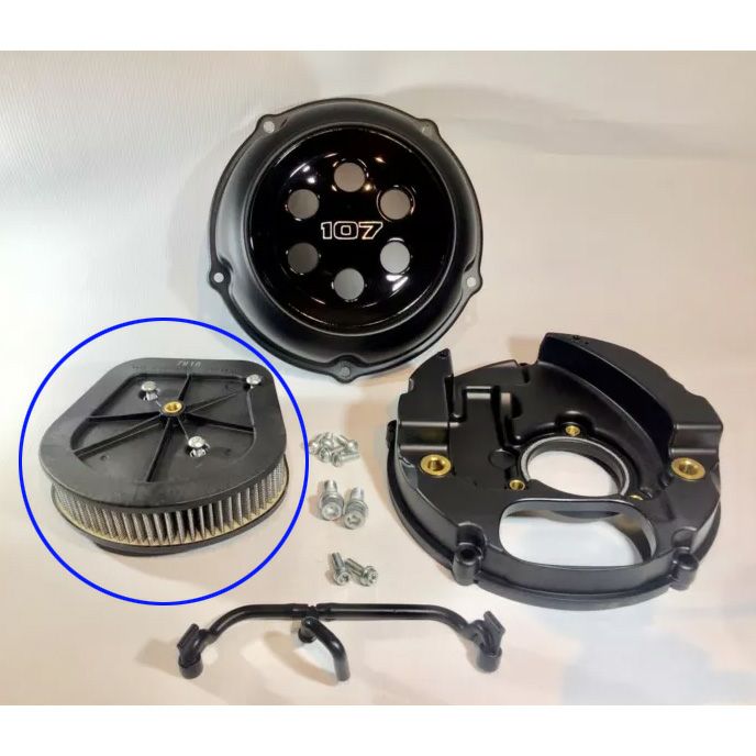 ノーマル交換＆互換エアクリーナー(ハーレー、M8エンジン用)