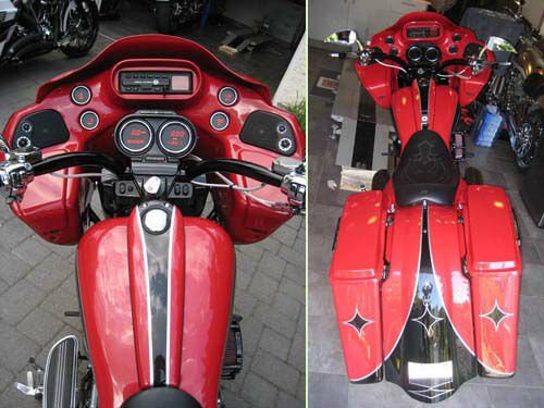 ハーレー ダイナ用 ハンドル、タンク廻りパーツ SALEパーツ