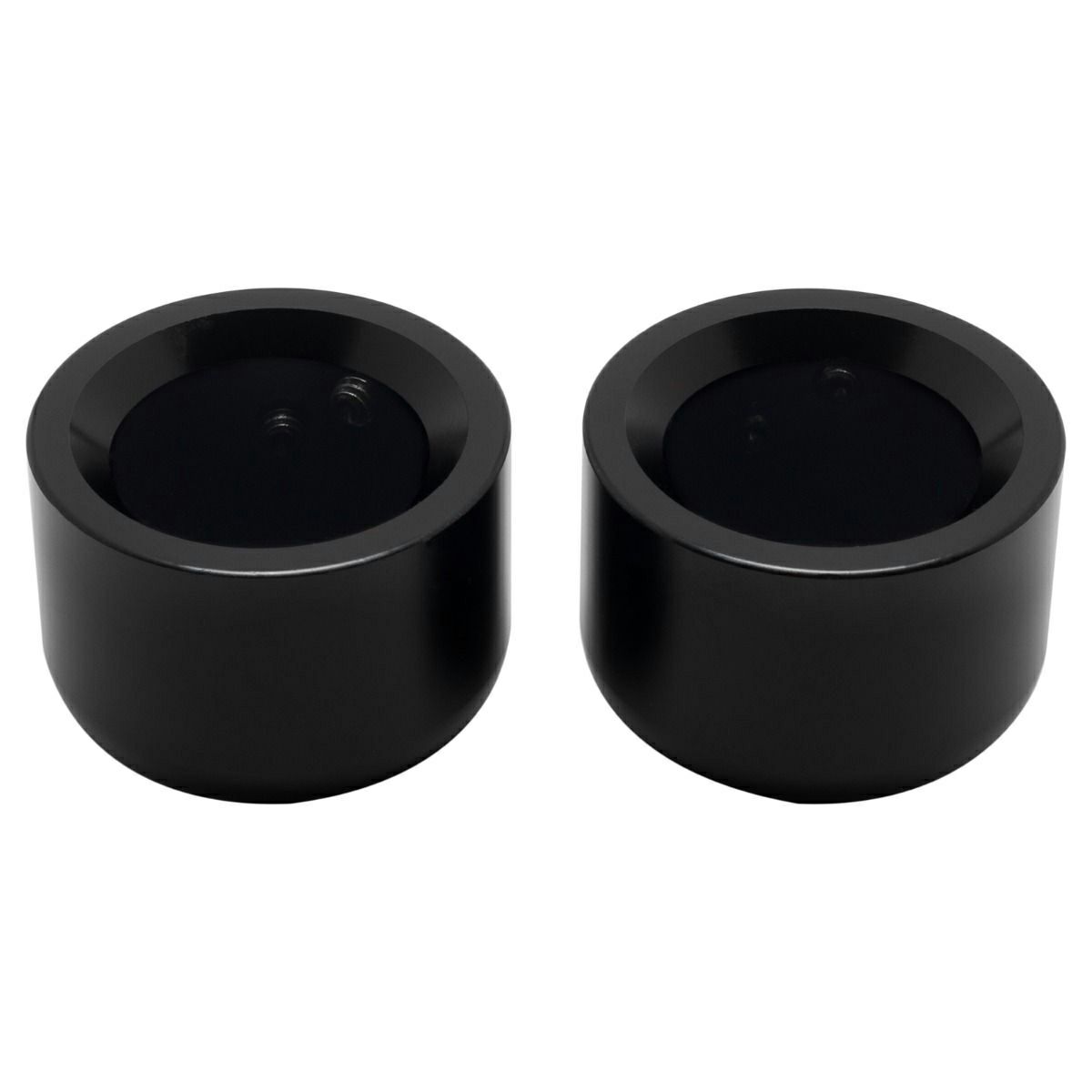 HogWorkz フロントアクスルナットカバー スムース (ブラック) |ハーレーパーツ専門店 HDパーツ