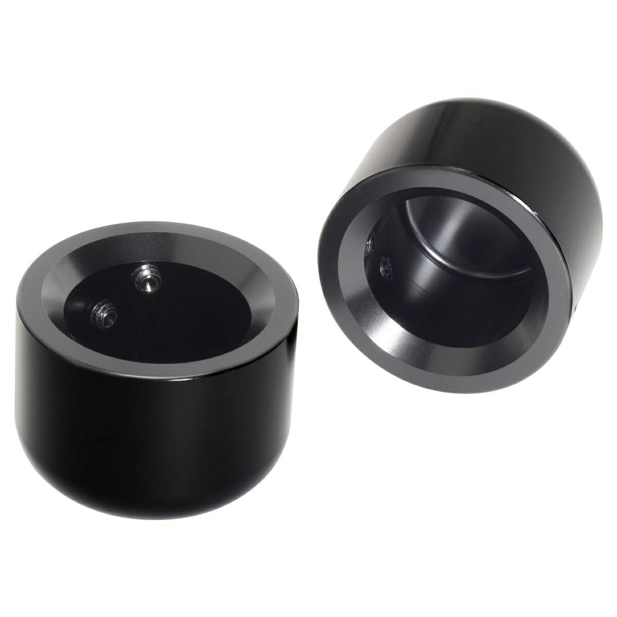 HogWorkz フロントアクスルナットカバー スムース (ブラック) |ハーレーパーツ専門店 HDパーツ