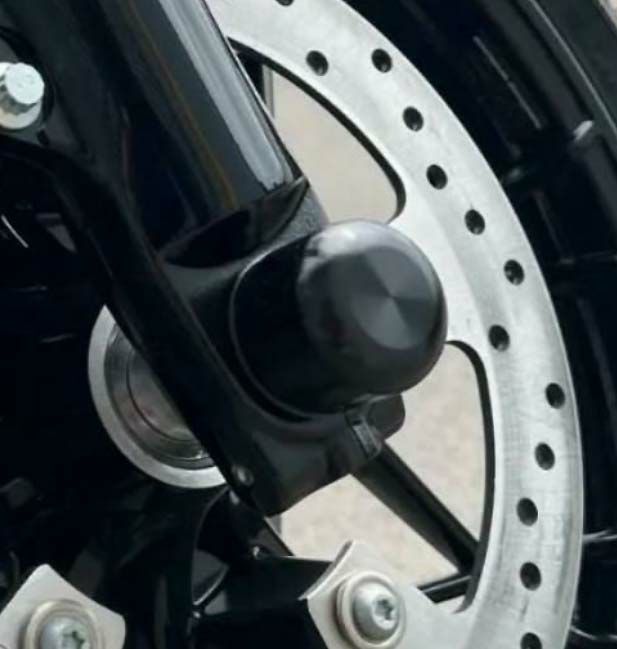 HogWorkz フロントアクスルナットカバー スムース (ブラック) |ハーレーパーツ専門店 HDパーツ