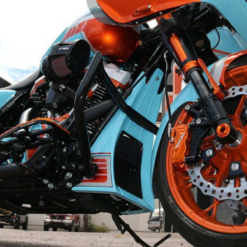 Paul Yaffe SWOOP 2ピース・チンスポイラー (Mini Monkey エンジンガード用) 【ハーレー M8 ツーリング ...